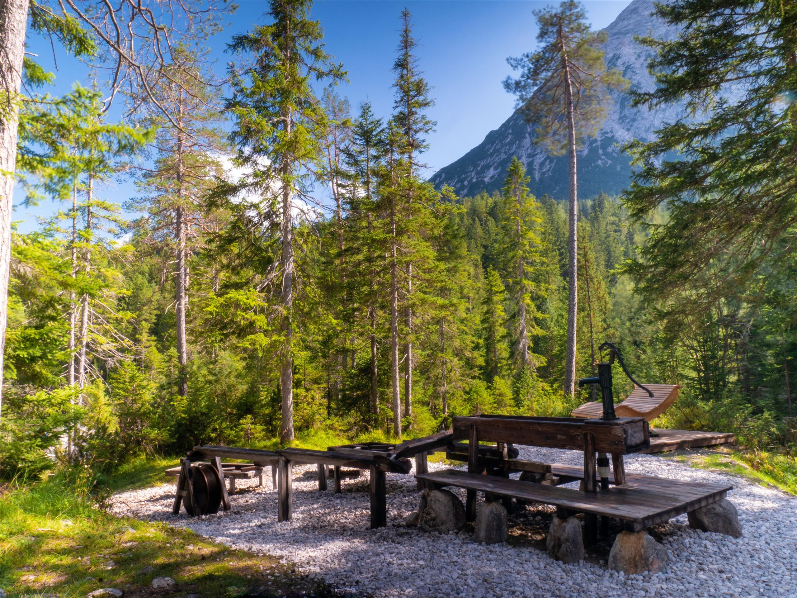 Kneipp facility and water features at the Salzbach